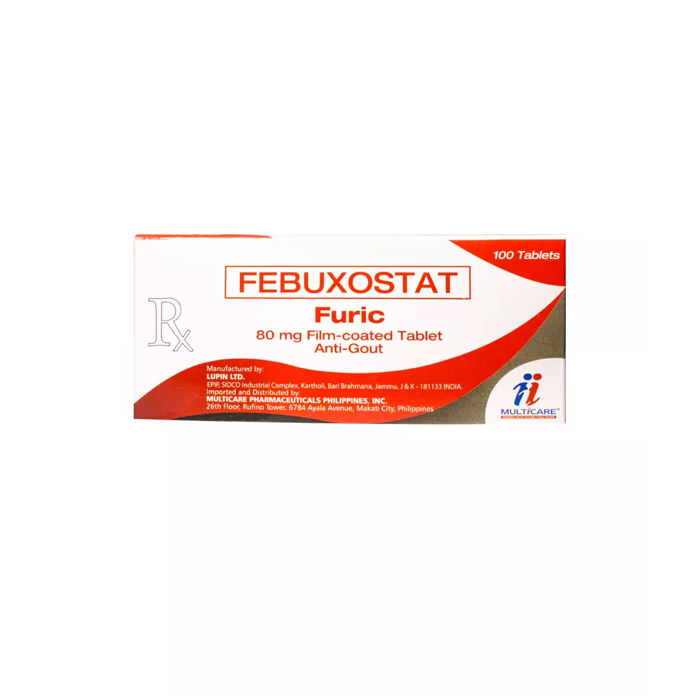 FURIC Febuxostat 80mg Film-Coated Tablet 1's price in the Philippines ...